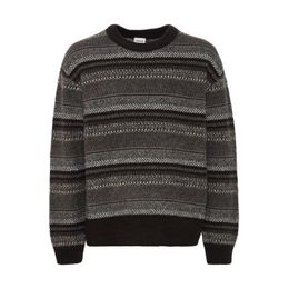 !Solid SOLID Jungen Strickfleece-Pullover "Strickpullover SDMAXWELL", schwarz, Gr. XL, Obermaterial: 58% Polyacryl PAN. 26% Wolle WO. 13% Polyamid PA. 3%