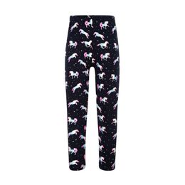 happy girls M&auml;dchen Strickleggings, blau, Gr. 98, bedruckt, Feinstrick, Obermaterial: 60% Polyester, 35% Baumwolle, 5% Elasthan, Hosen, f&uuml;r kleine