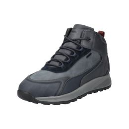 Geox Herren Schnürstiefelette "Geox Stiefelette Lederimitat/Textil", Gr. 45, blau, Lederimitat, Textil, Schuhe