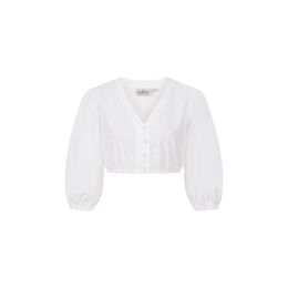 N&uuml;bler N&Uuml;BLER Damen Dirndlbluse "Dirndlbluse langarm Vera", wei&szlig;, Gr. 40, Obermaterial: 100% Baumwolle CO., Blusen