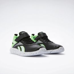 Reebok Kinder Laufschuh "RUSH RUNNER SYN ELASTIC LACE & TOP STRAP", Gr. 32, wei&szlig;, Synthetik, Textil, Schuhe, f&uuml;r Kinder