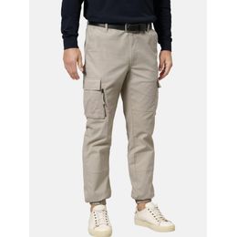 Babista Herren Cargohose "Hose SILVIETTO", beige, Gr. 48, Obermaterial: 98% Baumwolle CO. 2% Elasthan EL., Hosen