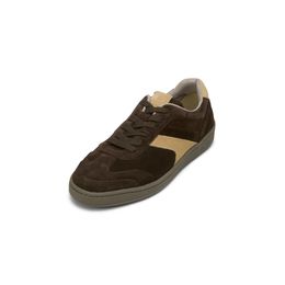 Marc O'Polo MARC O'POLO Herren Sneaker "aus softem Veloursleder", Gr. 40, beige, Obermaterial: 100% Leder (Rind), unifarben, Schuhe