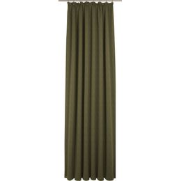 Vorhang WIRTH, B:132cm H:245cm, gr&uuml;n, Jacquard, Baumwolle, Polyester, Wohnzimmer, Gardinen, "Torbole"