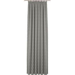 Vorhang Adam, B:145cm H:145cm, schwarz, Jacquard, Baumwolle (Bio-Baumwolle), Wohnzimmer, Gardinen, "Indian Cortezada", aus 100% Bio-Baumwolle