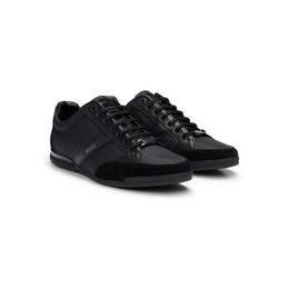 BOSS Herren Sneaker "Sneaker Saturn Lowp mx A N", Gr. 43, schwarz, Obermaterial: 100% Polyester PES. Futter: 60% Polyester PES. 40% Polyurethan PU.