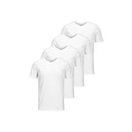 Jack & Jones JACK & JONES Damen T-Shirt "T-Shirt JACBASIC V-NECK TEE 2PK 2er Pack", wei&szlig;, Gr. XL, Obermaterial: 100% Baumwolle CO., Shirts