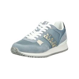 Napapijri Damen Sneaker "Napapijri Sneaker Lederimitat/Textil", Gr. 41, blau, Lederimitat, Textil, Schuhe