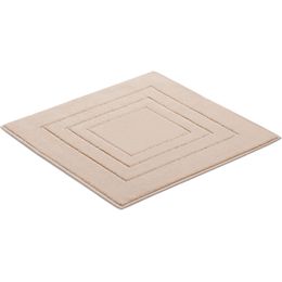 Badematte Vossen, H:10mm, rosa, Baumwolle, Badematten, "Feeling", Badteppich, Uni-Farben, mit Bord&uuml;re, Hoch-Tief Effekt, reine Baumwolle