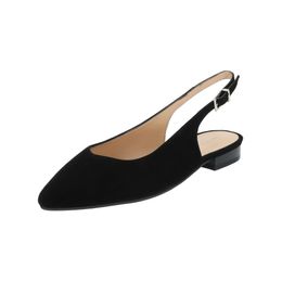 Peter Kaiser Damen Ballerina "Peter Kaiser Ballerinas Veloursleder", Gr. 36, schwarz, Veloursleder, Schuhe