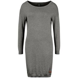 oxmo Damen Strickkleid "Strickkleid OXElla", grau, Gr. XL, Obermaterial: 70% Viskose CV. 30% Nylon NY., Kleider