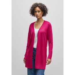 Street One Damen Strickjacke, lila, Gr. 40, unifarben, Stoff, 70% Viskose, 30% Nylon, Strickjacken, aus softer Viskose