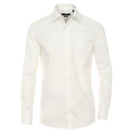 Casamoda Herren Businesshemd "Casamoda Businesshemd extra kurzer Arm 58cm uni", wei&szlig;, Gr. 45, unifarben, 100% Baumwolle, Hemden