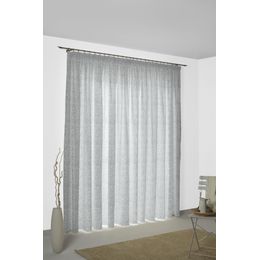 Vorhang WIRTH, B:132cm H:245cm, blau, Jacquard, Baumwolle, Polyester, Wohnzimmer, Gardinen, "Gospic"
