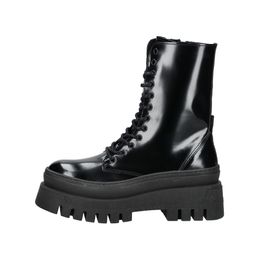 Steve Madden Damen Schn&uuml;rstiefelette "Steve Madden Stiefelette Lederimitat", Gr. 41, schwarz, Lederimitat, Schuhe