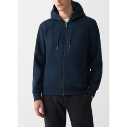 COLMAR Herren Sweatjacke "MENS SWEATSHIRT", blau, Gr. M, unifarben, Sweatware, Obermaterial: 66% Baumwolle, 34% Polyester, Sweatjacken, regular fit,