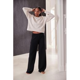 Damen Loungehose, French Connection, Gr. 36, schwarz, Obermaterial: 55% Viskose (LENZING ECOVERO ), 40% Polyester, 5% Elasthan. Taschenfutter: 100%