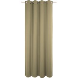 Vorhang WIRTH, B:130cm H:175cm, braun, Jacquard, Baumwolle, Polyester, Wohnzimmer, Gardinen, "Newbury"