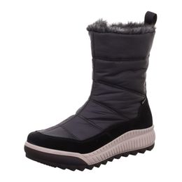 Legero Damen Stiefelette "Legero Stiefelette Leder/Textil", Gr. 37, schwarz, Leder, Textil, Schuhe