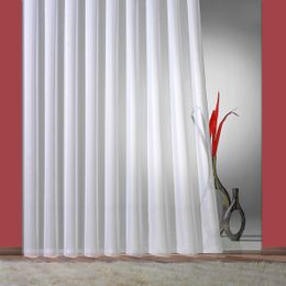 Weckbrodt-Gardinen Gardine WECKBRODT, B:600cm H:225cm, wei&szlig;, Sabl&eacute;, Polyester, Wohnzimmer, Gardinen, "Fee", Websabl&egrave;, halbtransparent, Faltenband, Store,