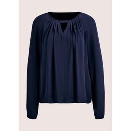 Madeleine Mode MADELEINE Damen Langarmbluse "Bluse Bluse", blau, Gr. 38, Obermaterial: 100% Polyester PES., Blusen