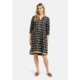 Milano Italy Damen Sommerkleid, schwarz, Gr. 38, bedruckt, gemustert, Material: 100% Baumwolle, Kleider, aus Baumwolle