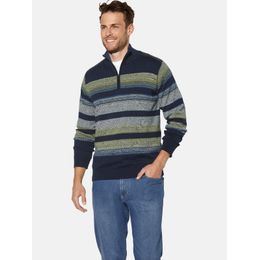 Babista Herren Strickpullover "Pullover NELOR"dunkelblau gestreift, Gr. L, Obermaterial: 100% Baumwolle CO., Pullover