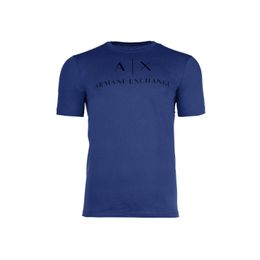 Armani Exchange Herren T-Shirt "T-Shirt 1er Pack", blau, Gr. L, Obermaterial: 100% Baumwolle CO., Shirts
