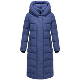 Navahoo Damen Steppmantel "Engelsfeder XIV", blau, Gr. L, Obermaterial: 100% Polyester, Innenfutter: 100% Polyester, Wattierung: 100% Polyester,