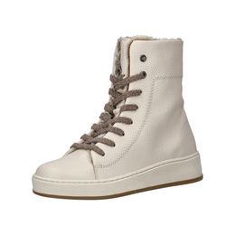 Gabor COMFORT Damen Schn&uuml;rstiefelette "Gabor Comfort Stiefelette Leder", Gr. 40, beige, Leder, Schuhe