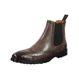 Melvin & Hamilton Herren Stiefelette "Melvin & Hamilton Stiefelette Leder/Textil", MELVIN & HAMILTON, Gr. 42, grau, Leder, Textil, Schuhe