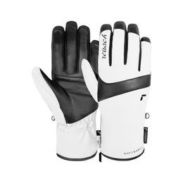 Reusch Damen Skihandschuhe "Madison R-TEX XT"weiß, schwarz, Gr. 7, unifarben, 75% Polyester, 18% Ziegenleder, 6% Polyurethan, 1% Polyamid,