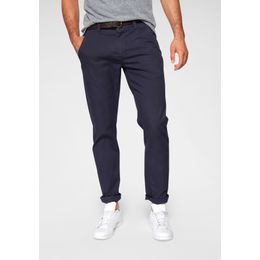 Bruno Banani Herren Chinohose, blau, Gr. 34, unifarben, Web, Obermaterial: 98% Baumwolle, 2% Elasthan, Hosen