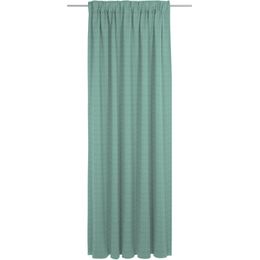 Vorhang Adam, B:142cm H:255cm, blau, Jacquard, Baumwolle, Wohnzimmer, Gardinen, "Graphic Ventus", aus 100% Bio-Baumwolle