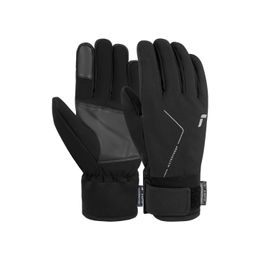 Reusch Damen Skihandschuhe "Diver X R-TEX XT TOUCH-TEC", silber, Gr. 9,5, mehrfarbig, 91% Polyester, 6% Lederimitat, 3% Elasthan, Handschuhe,