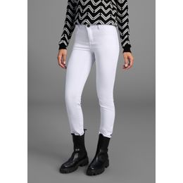 Arizona Damen Skinny-fit-Jeans "Ultra-Stretch", wei&szlig;, Basic, Gr. 38, Denim/Jeans, Obermaterial: 65% Baumwolle, 33% Polyester, 2% Elasthan, Jeans,