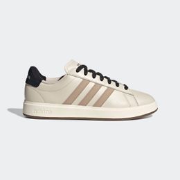 Herren Sneaker "GRAND COURT 2.0", adidas Sportswear, Gr. 41aluminium, blanch cargo, core schwarz, Leder, Synthetik, Schuhe, Design auf den Spuren des