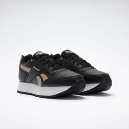 Reebok CLASSIC Damen Sneaker "REEBOK GLIDE RIPPLE DOUBLE", Gr. 40, schwarz-wei&szlig;, Synthetik, Textil, Schuhe