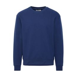 Blend Damen Longpullover "Longpullover BHBRODY Sweatshirt crew", blau, Basic, Gr. XL, unifarben, Web, Obermaterial: 60% Baumwolle CO. 40% Polyester