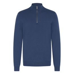 Blend Herren Troyer "Troyer BHDAN", blau, Gr. M, Obermaterial: 70% Viskose CV. 30% Nylon NY., Pullover