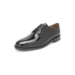 Henry Stevens Herren Schn&uuml;rschuh "Winston PD", Gr. 42,5, schwarz, Lackleder, Schuhe, Herren Anzugschuh Schn&uuml;rschuh handgefertigt, Lederschuh