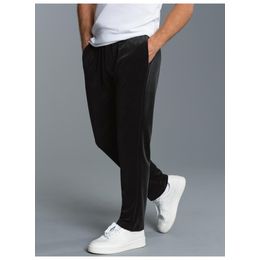 TRIGEMA Herren Jerseyhose "TRIGEMA Nicki Hose mit praktischen Eingrifftaschen", schwarz, Basic, Gr. M, Jersey, 80% Baumwolle, 20% Polyester, Hosen