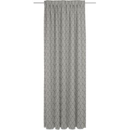 Vorhang Adam, B:142cm H:145cm, schwarz, Jacquard, Baumwolle, Wohnzimmer, Gardinen, "Indian Cortezada", aus 100% Bio-Baumwolle