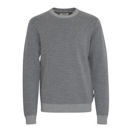 Blend Herren Strickfleece-Pullover "Strickpullover BHPullover", grau, Gr. S, Obermaterial: 70% Baumwolle CO. 30% Nylon NY., Pullover
