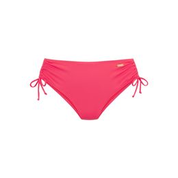 Lascana Damen Bikini-Hose "Italy", orange, Gr. 40, unifarben, Microfaser, Microfaser, Polyamid, Badehosen, mit h&ouml;herer Seitennaht