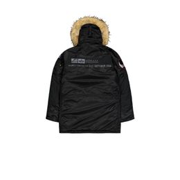 Herren Winterjacke "N-3B Airborne", schwarz, Gr. L, Alpha Industries, Obermaterial: 100% Nylon. Futter: 100% Nylon. F&uuml;llung: 100% Polyester, Jacken