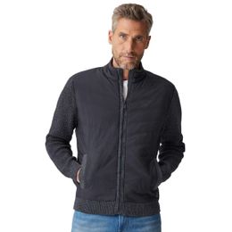Casamoda Herren Strickjacke "Casamoda Strickjacke uni", blau, Gr. M, 97% Baumwolle, 3% Polyamid, Strickjacken