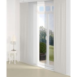 Schiebegardine WIRTH, B:60cm H:225cm, braun, Jacquard, Baumwolle, Polyester, Wohnzimmer, Gardinen, "Berwick"