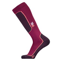 UphillSport Damen Socken "HALLA", Gr. 35, lila, 60% Polyester, 28% Wolle, 11% Polyamid, 1% Elasthan, mehrfarbig, Socken, mit atmungsaktiver Funktion