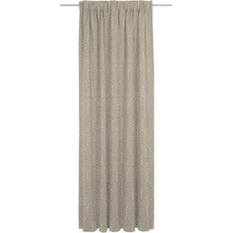 Vorhang Adam, B:142cm H:175cm, braun, Jacquard, Baumwolle, Wohnzimmer, Gardinen, "Easy Diamond", aus 100% Bio-Baumwolle